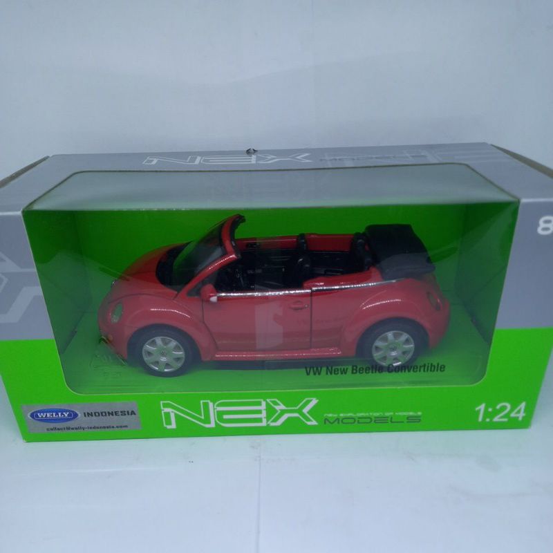 Jual diecast miniatur mobil bw volkswagen new beetle1:24 original ...