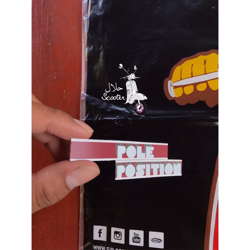 Jual Sticker pole position Universal semua vespa | Shopee Indonesia