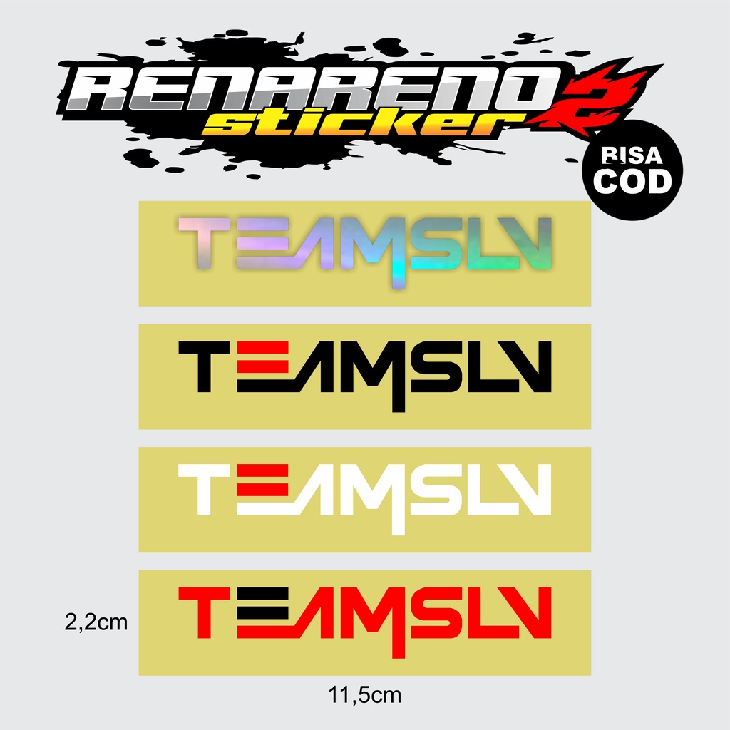 Jual STICKER TEAMSLV RACING | Shopee Indonesia