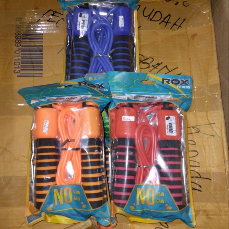 Jual lompat tali ganggang besar busa dan sudah ada hitungan putaran nya ...