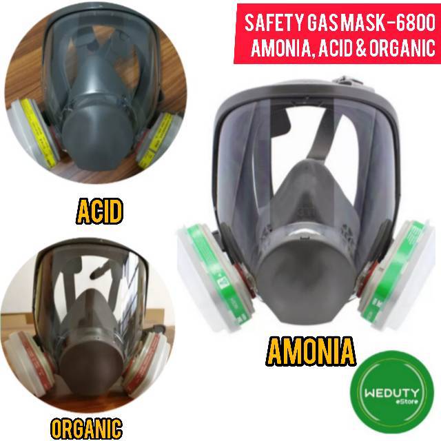 Jual SAFETY MASK ACID FULL FACE / MASKER RESPIRATOR KESELAMATAN KERJA ...