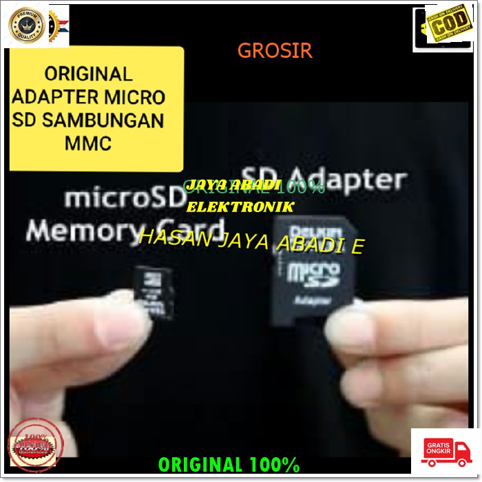 Jual J70 ADAPTER MICRO SD CARD KONEKTOR PENYAMBUNG MMC JEK JACK ...
