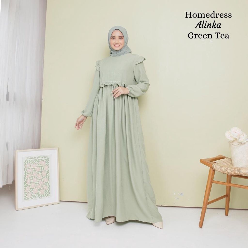 Jual Leesy.id - Homedress Wanita Gamis Non Busui (resleting di belakang ...