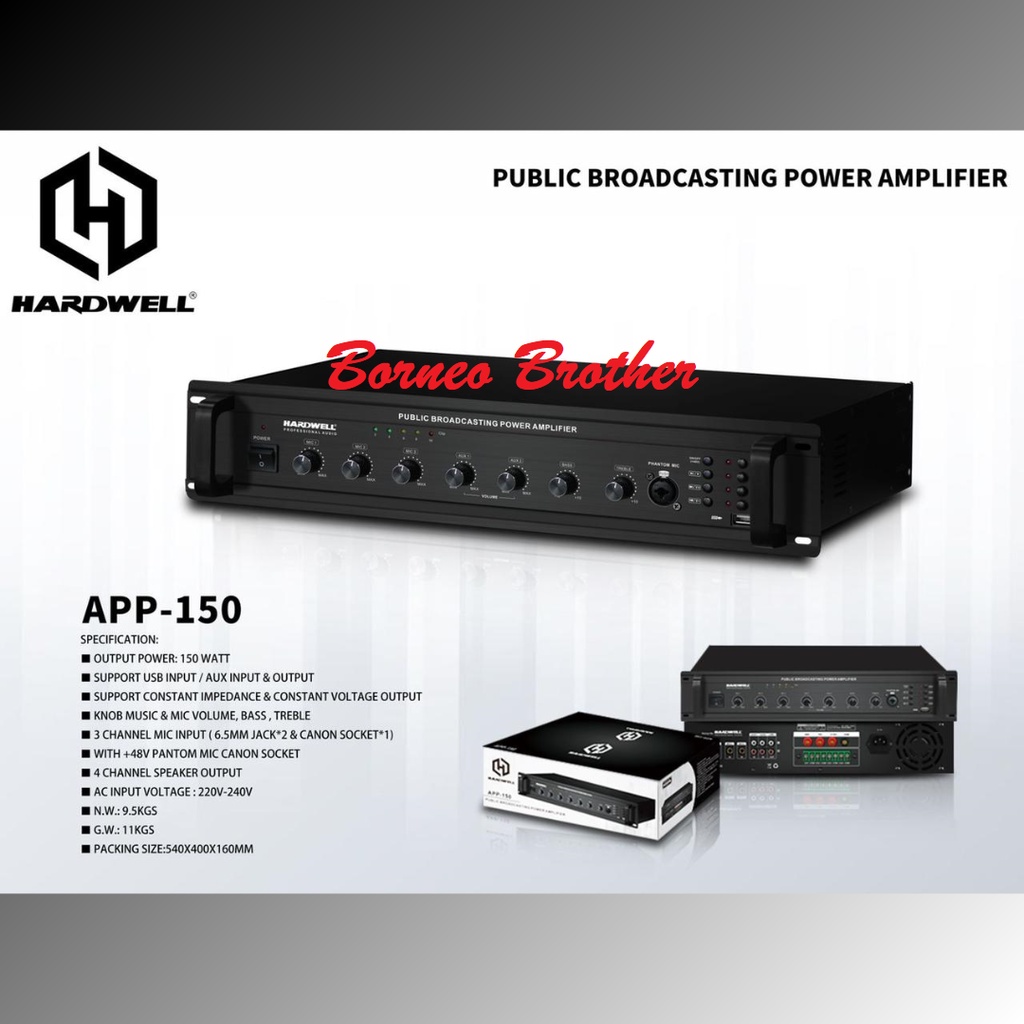 Jual Hardwell APP-150 APP 150 APP150 Original Public Adress Amplifier ...