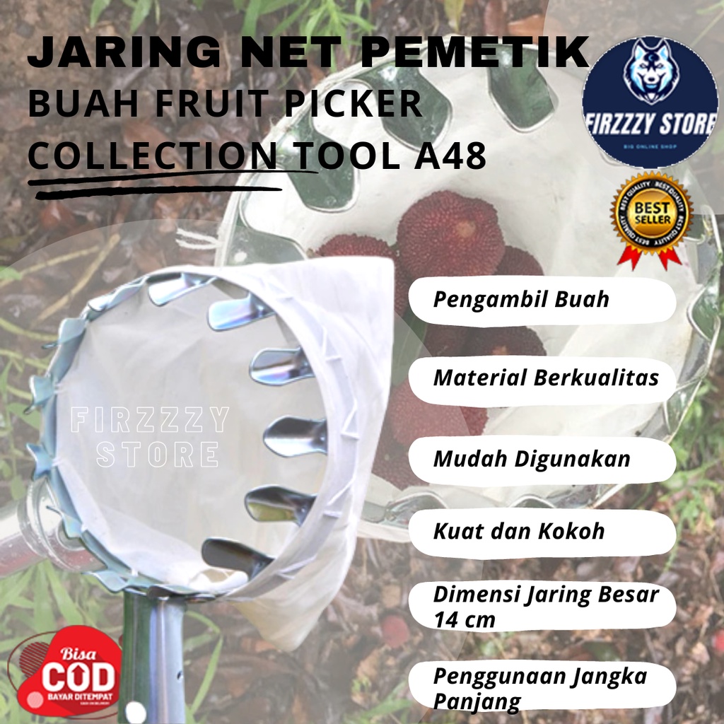 Jual Jaring Net Pemetik Buah Fruit Picker Collection Tool A48 (Tanpa ...