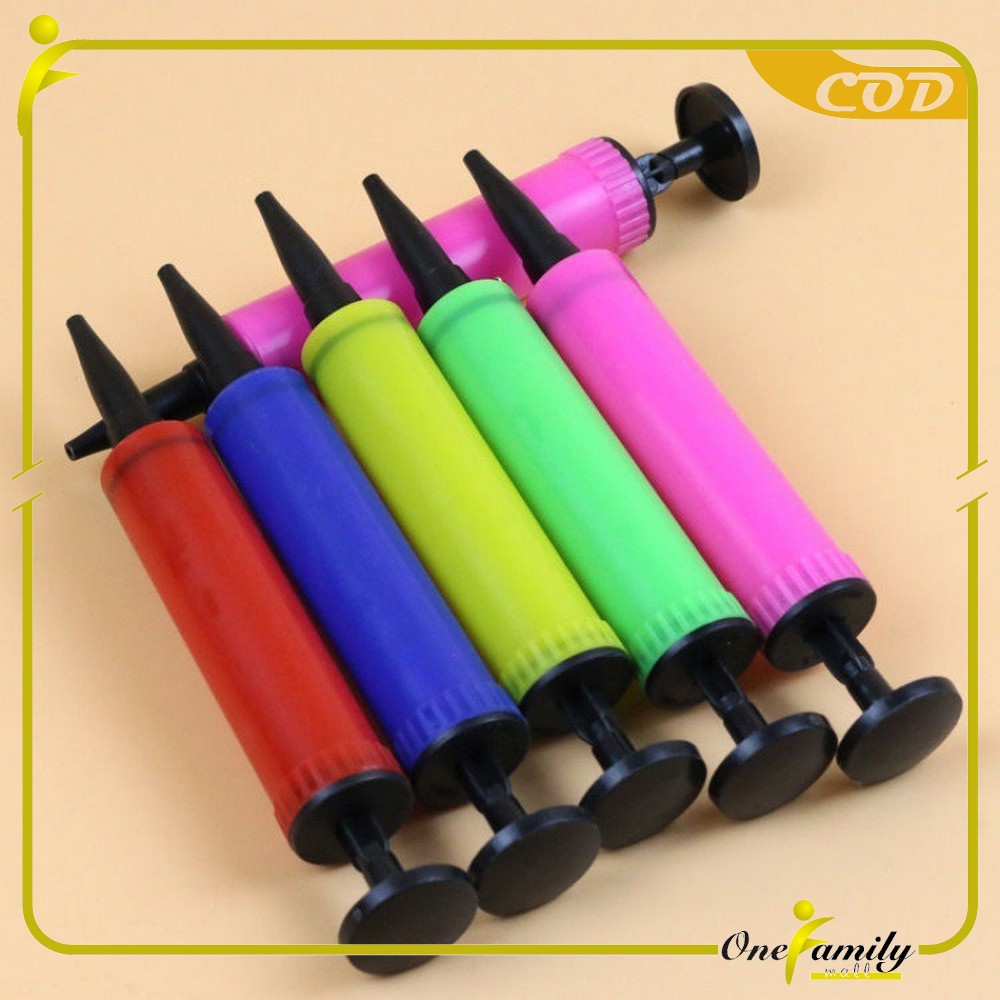 Jual ONE-C389 Pompa Balon Tangan Manual / Pompa Angin Mini Warna Warni ...