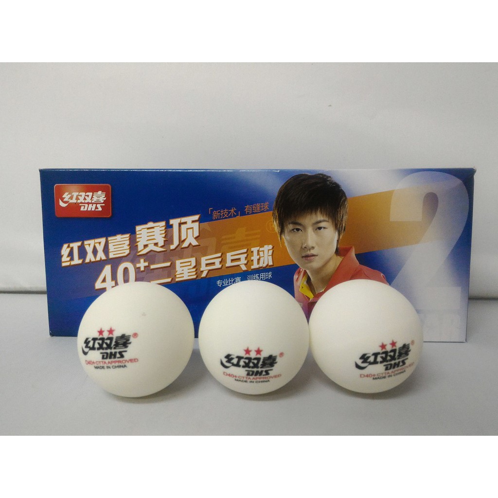 Jual DHS 2 Star isi 10 Bola Pingpong / Tenis Meja - DHS 2 Star isi 10 (40+ plastic) | Shopee ...
