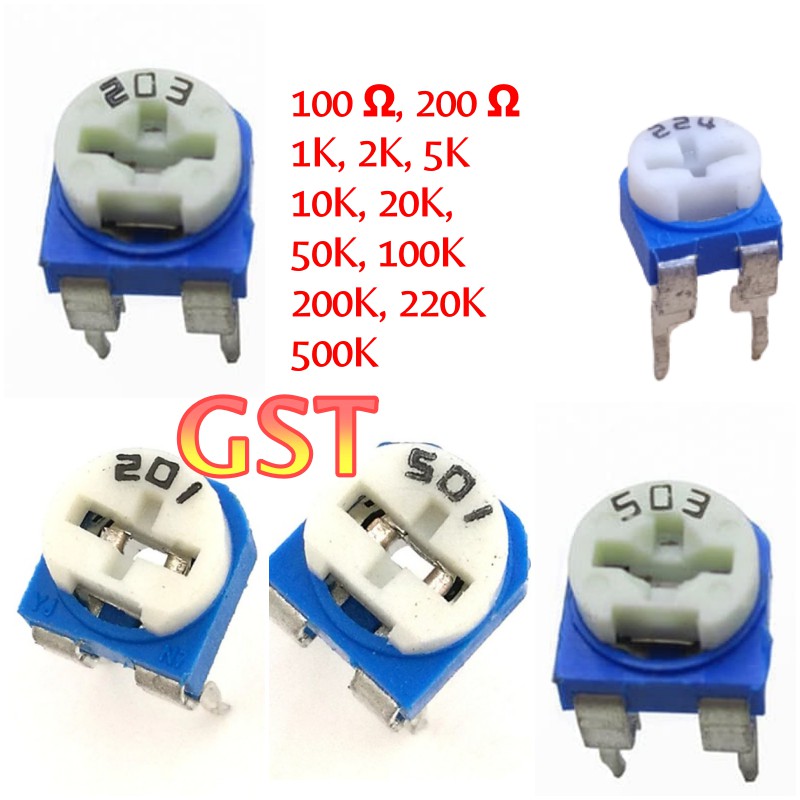 Jual 20pcs vr 1k 2k 5k 10k 20k 50k 100k 200K 220k 500k variable ...