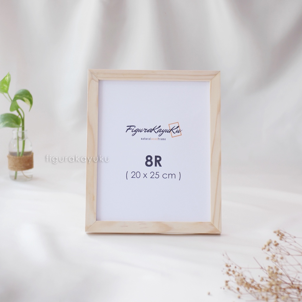 Jual Pigura Kayu 8R 20 x 25 Cm Figura Foto Frame Kayu Jati Belanda Hiasan Dinding | Shopee Indonesia