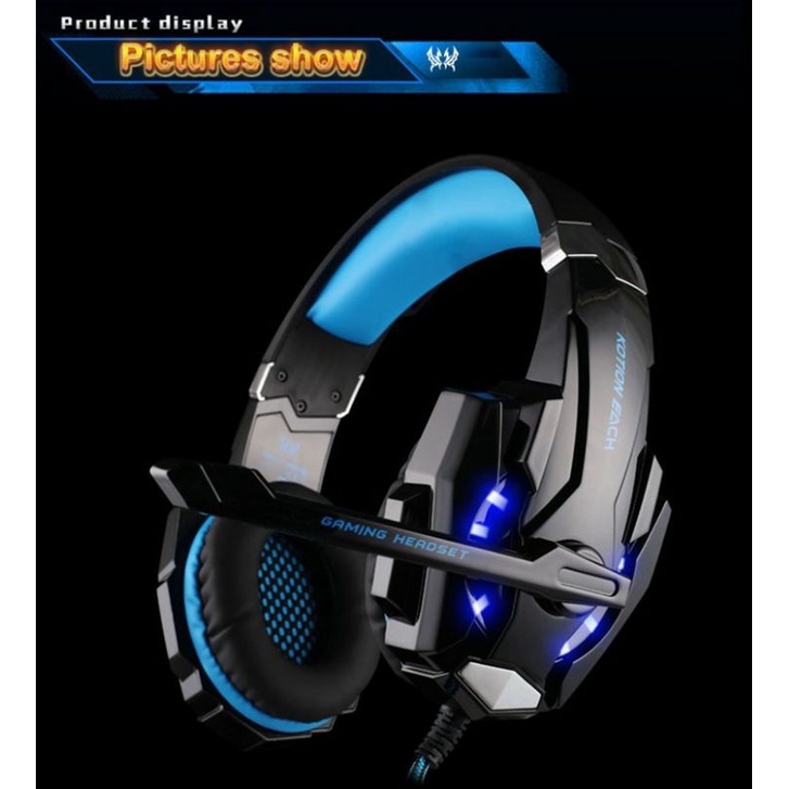 Jual Kotion Each G9000 Headset Gaming Twisted with LED Light | Shopee ...