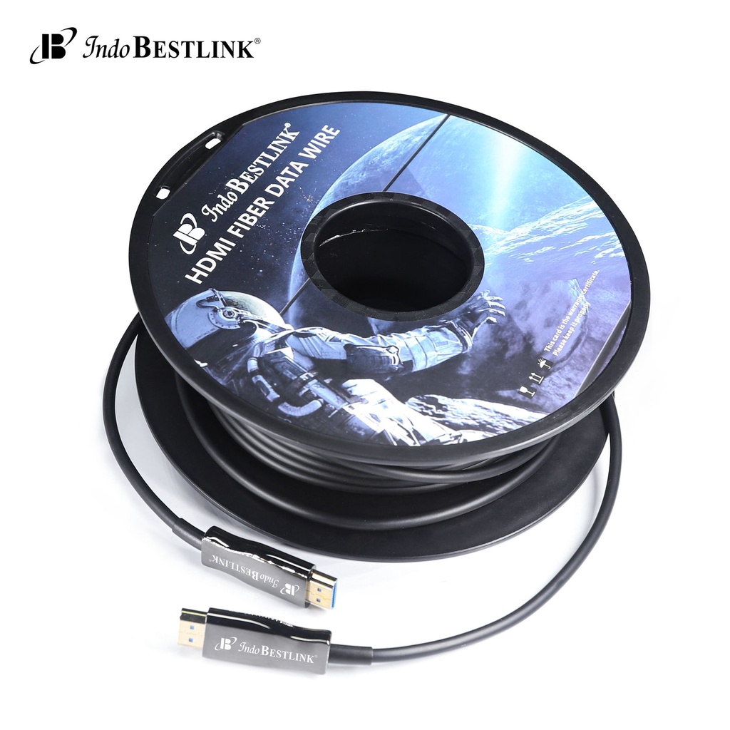 Jual indobestlink kabel hdmi fiber Optical 4k 50m kabel hdm 4k 50meter ...