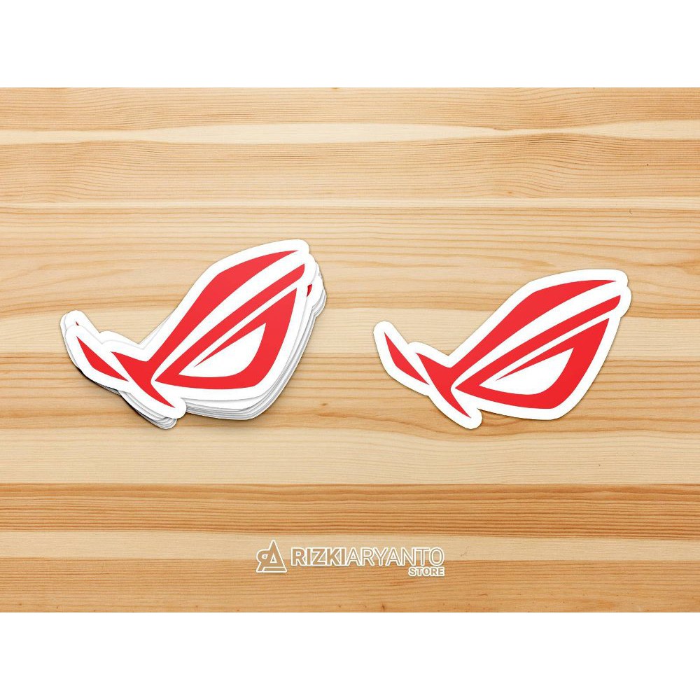 Jual Sticker - Stiker Logo ASUS ROG Full Merah untuk PC Laptop HP dll ...