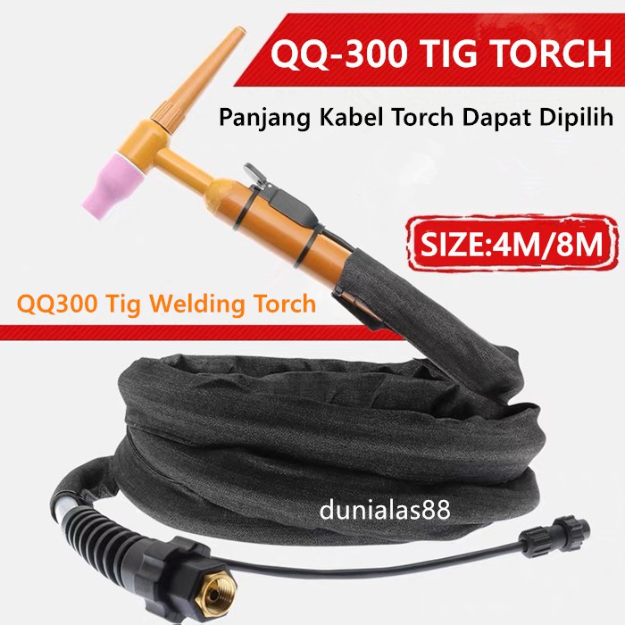Jual Tig Torch Stang Argon QQ300 Tang Las Argon QQ-300 QQ 300 Set ...