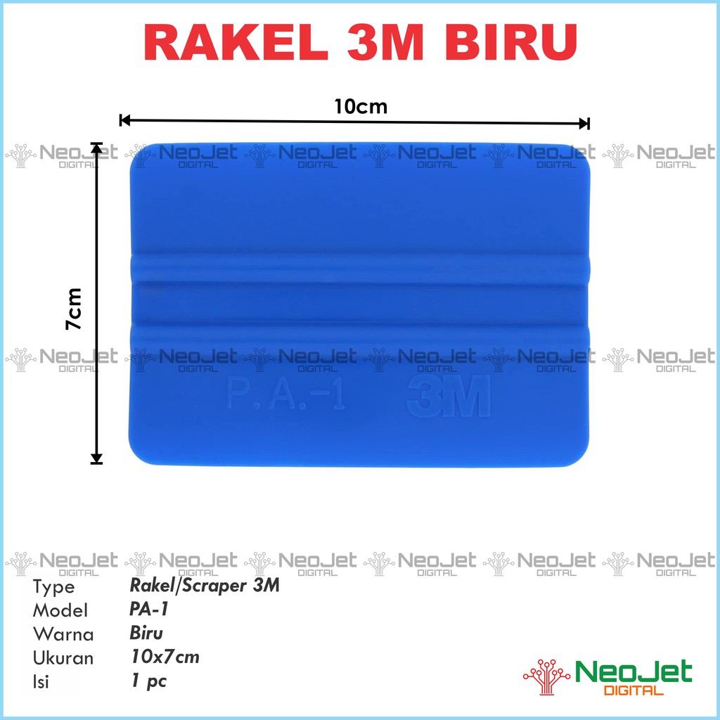 Jual Rakel scraper kape sticker sablon kaca film wraping 3M vinyl vinil ...
