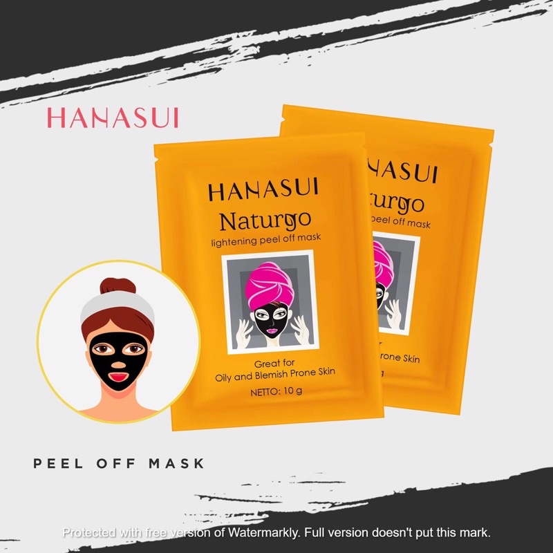 Jual NATURGO PEEL OFF MASK BLACK / MASKER HANASUI PEEL OFF HITAM ...