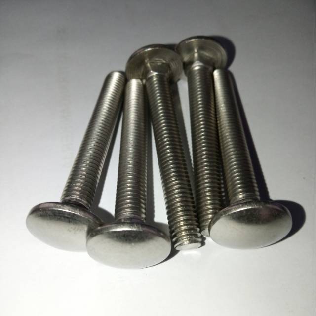 Jual Baut bemper M8 x 60(6cm) stainless 304, cariaghe bolt, baut cb | Shopee Indonesia