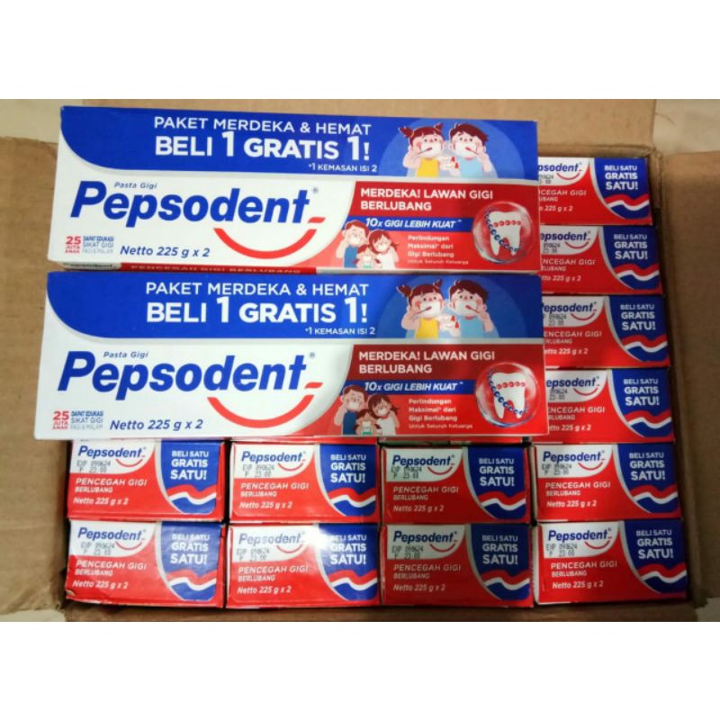 Jual Pepsodent 225 gr (isi 2 ) | Shopee Indonesia