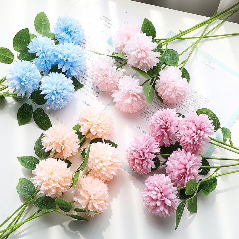 Jual [NEW] Bunga Pom Pom Bunga Artificial Pompom Bunga Dandelion Bulat ...