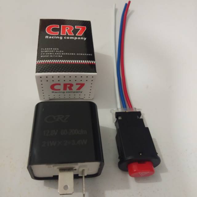 Jual FLASHER SEN LED CR7 & TOMBOL ON/OFF LAMPU HAZARD (BISA DI PASANG ...