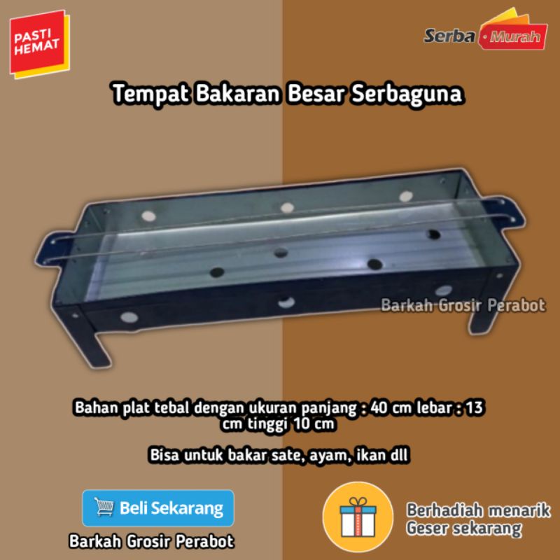 Jual tempat bakaran arang panggang panggangan grill sate ayam ikan ...
