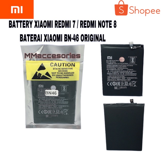 Jual BATTERY BATERAI XIAOMI REDMI 7 REDMI NOTE 8 BN-46 BN46 ORIGINAL ...