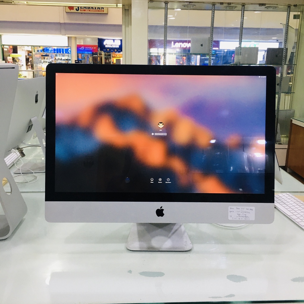Jual Second Dekstop iMac 27-inch Tebal 2009/ 2011 Core i5 Ram 4GB HDD ...