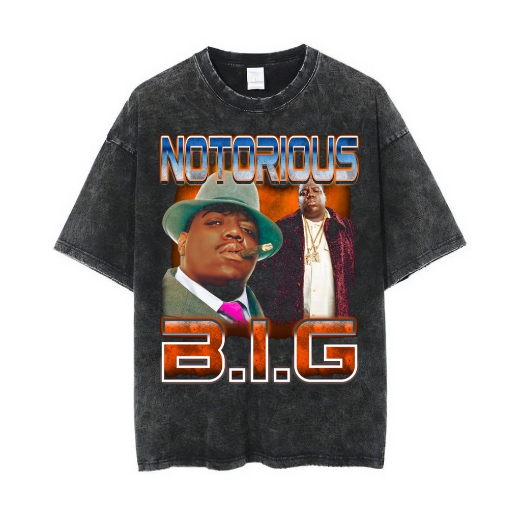 Jual Psycho Crucify "Notorious BIG" Oversized T-Shirt | Stone Wash ...