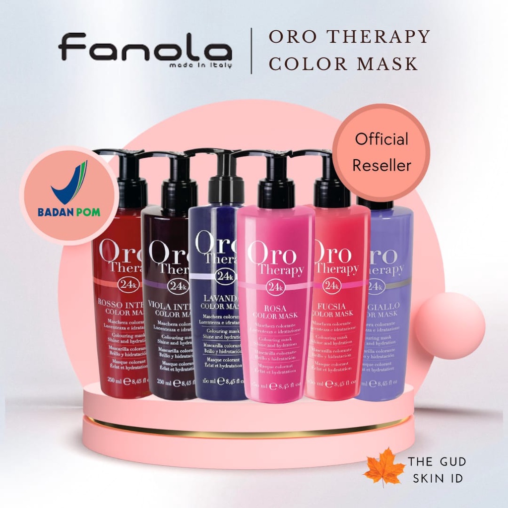 Jual Fanola Oro Therapy 24K Hair Color Mask 250ml | Shopee Indonesia