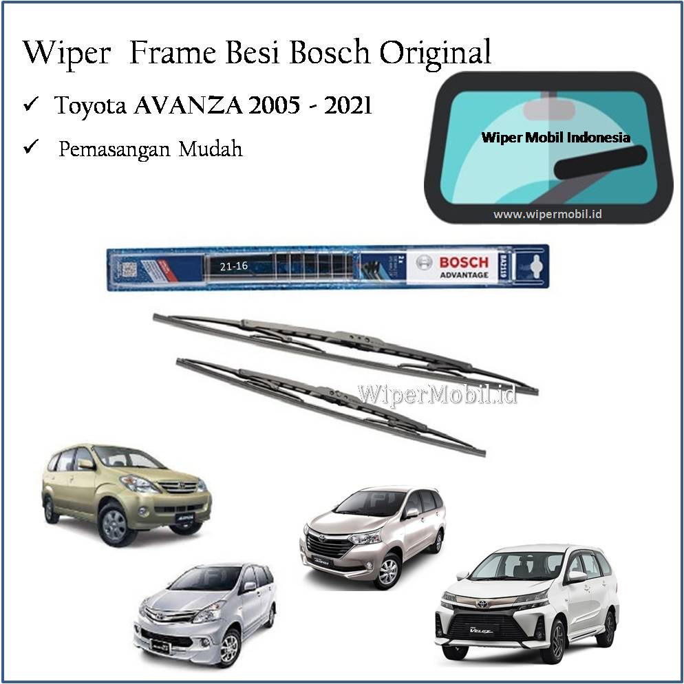 Jual Set Lengkap Wiper Kaca Mobil Toyota AVANZA 2011 2012 2013 2014 2015 2016 2017 Model Frame ...