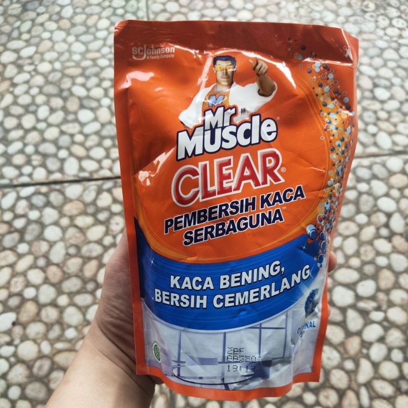 Jual MR MUSCLE CLEAR PEMBERSIH KACA SERBAGUNA ORIGINAL 440ML | Shopee ...
