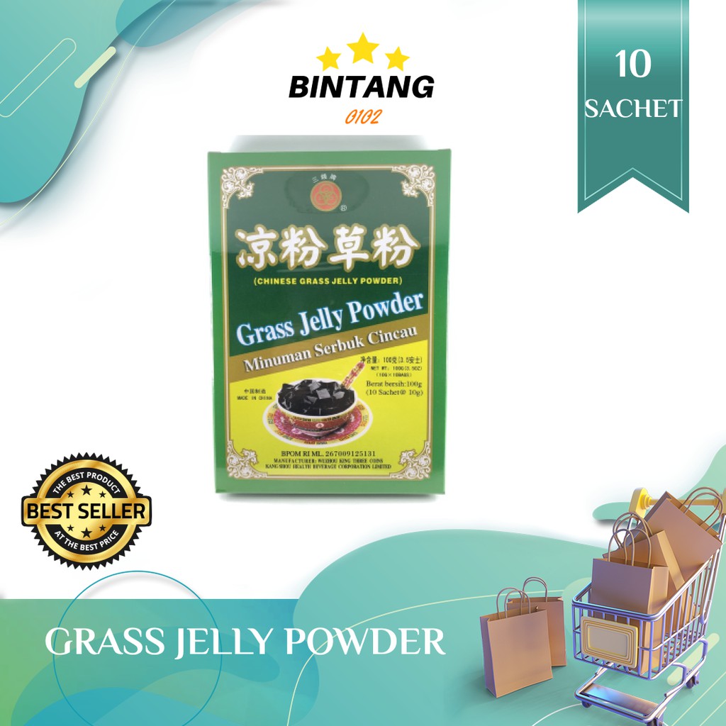 Jual CHINESE GRASS JELLY POWDER 10SACHET GUI LING GAO PUDER GUILINGGAO ...