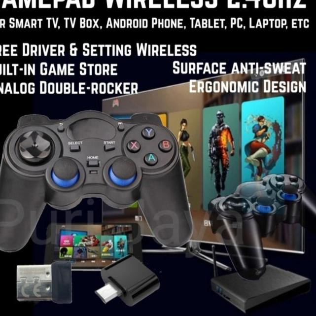 Jual cbg-957 Gamepad Wireless 2.4GHz USB Dongle - Joystick HP Smart TV ...