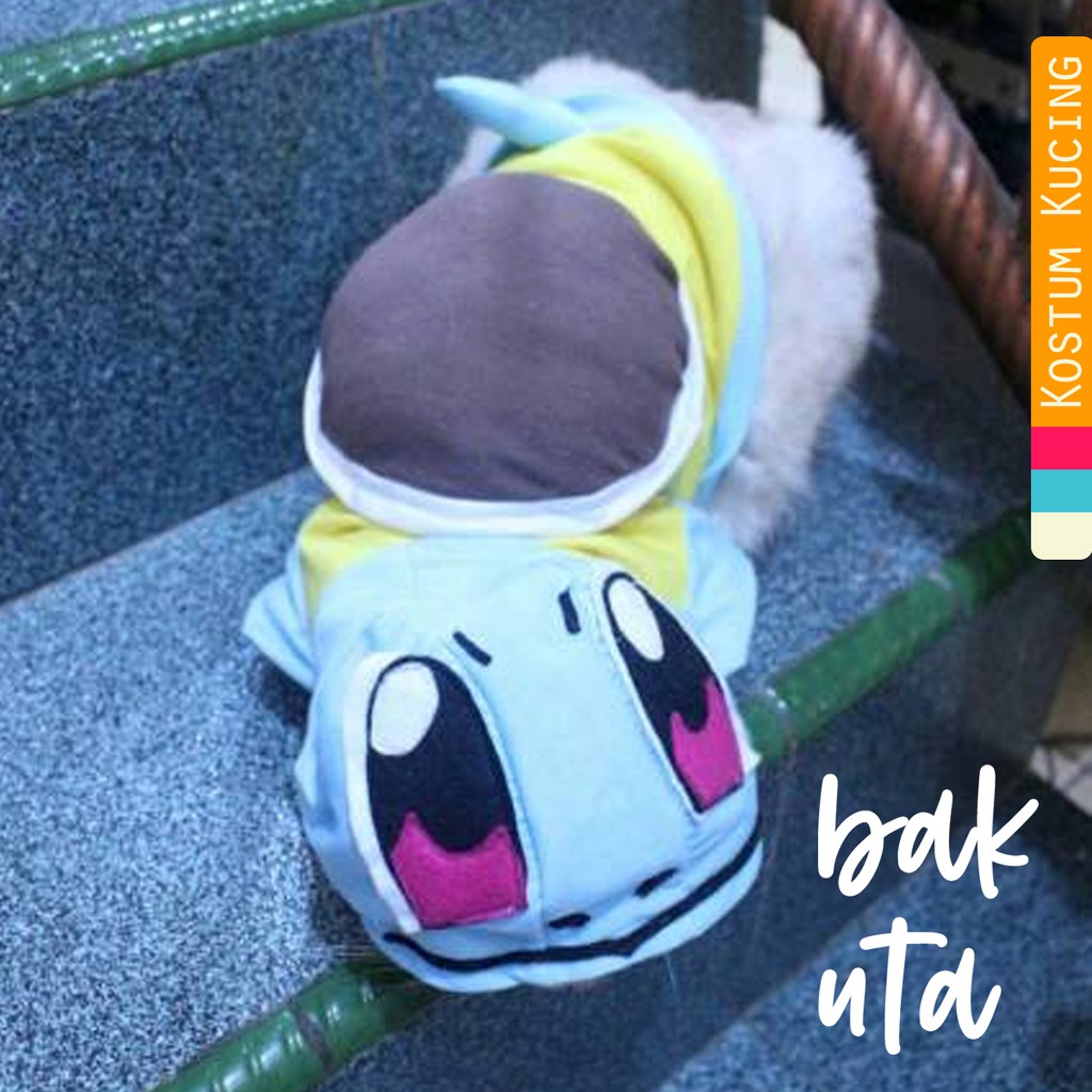 Jual Kostum pokemon squirtle untuk kucing dan anjing / baju kucing ...