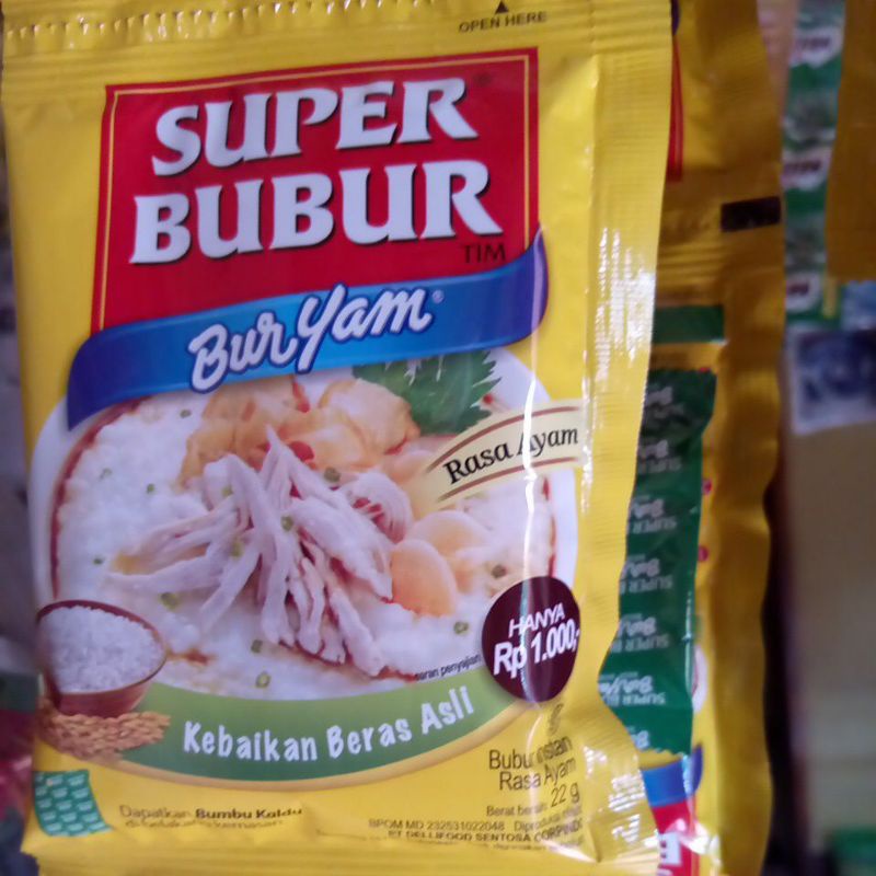 Jual SUPER BUBUR BURYAM TIM INSTAN EXTRA BUMBU RENCENG [10 PCS X 22GR ...
