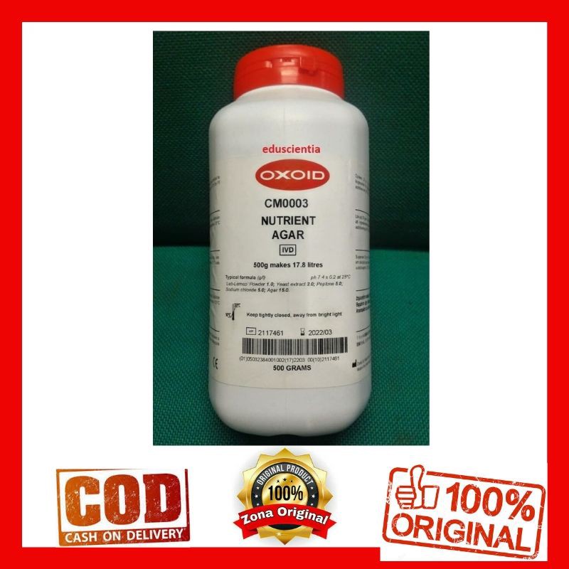 Jual Bahan Kimia PA Microbiology NUTRIENT AGAR (NA) OXOID CM0003B 500 ...