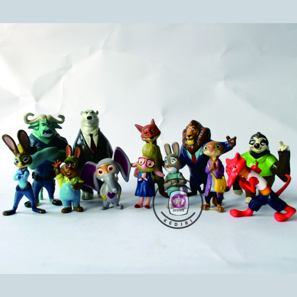 Jual ZOOTOPIA TOPPER / HIASAN KUE / HIASAN KUE ZOOTOPIA / ACTION FIGURE ...