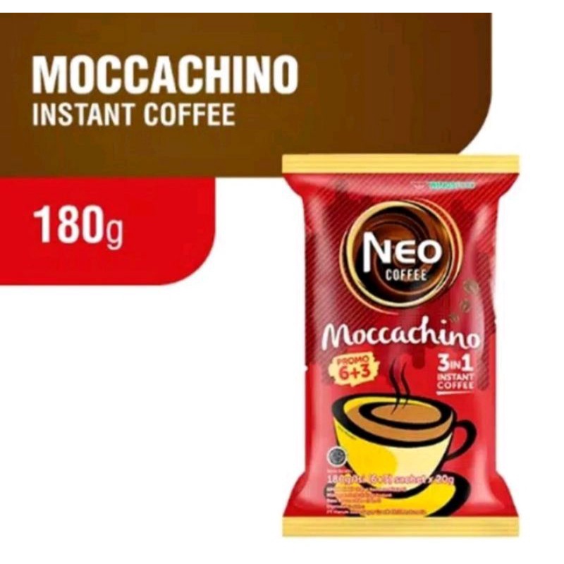 Jual Neo Coffee Moccachino 180g / Kopi Neo Moccachino (20g x 10pcs ...
