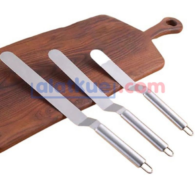 Jual Pallet Stain Crank Spatula Stainless Bengkok 20cm 25cm 30cm ...