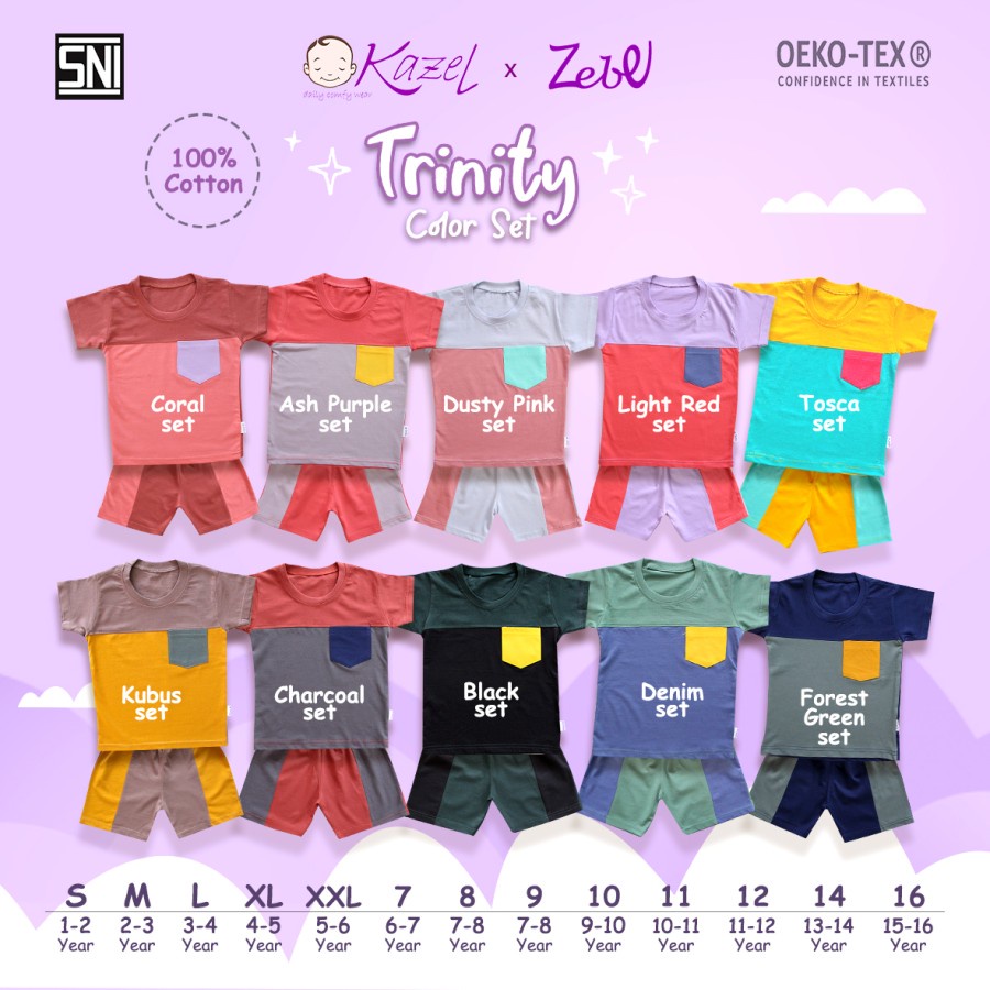 Jual Kazel - Trinity Set Unisex Edition | Shopee Indonesia
