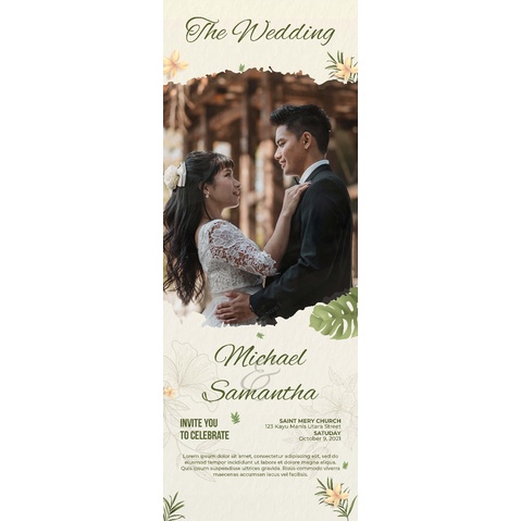 Jual WEDDING BANNER CETAK SPANDUK NIKAH BANER PERKAWINAN FREE DESIGN ...
