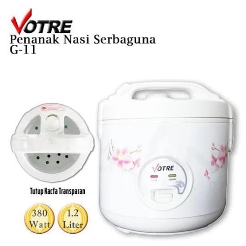 Jual Magic Com Penanak Nasi Votre G11 Tutup Kaca / Rice Cooker Votre ...