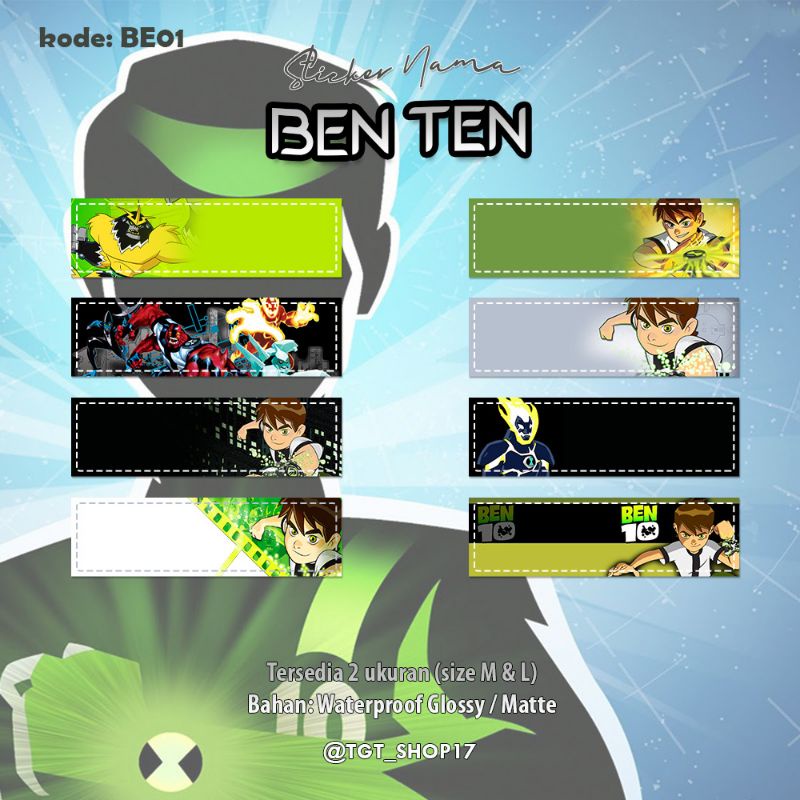 Jual Sticker label nama kartun conny brown benten boboiboy baymax bahan ...