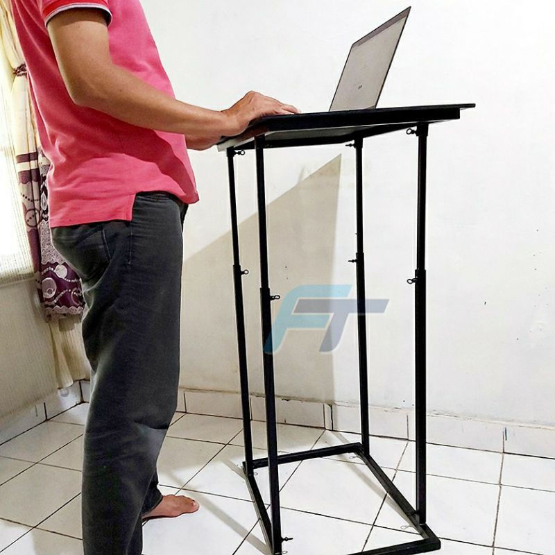 Jual Meja Kerja Berdiri atau Standing Desk (2 ukuran bisa duduk dan ...