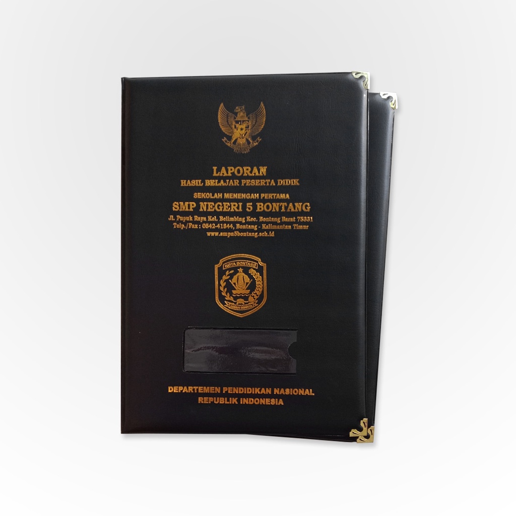 Jual Map Raport Hotprint Embos Hitam - Map Raport SMP | Shopee Indonesia