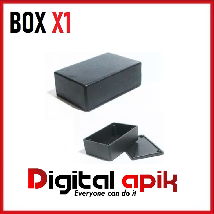 Jual Box X1 DIY Project Case Plastik Hitam Boks Universal X 1 Arduino ...