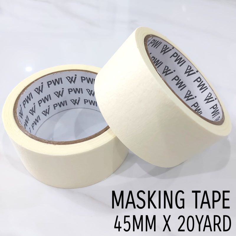 Jual Isolasi Kertas 45mm x 20yard / Masking Tape | Shopee Indonesia