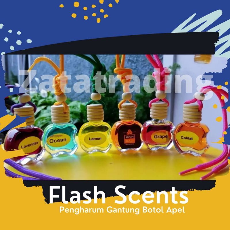 Jual Parfum Mobil Flash Scents Botol Apel Gantung (BA) | Shopee Indonesia
