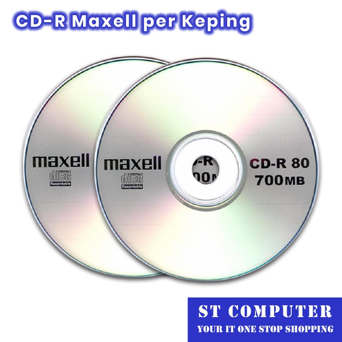 Jual CD-R Blank Maxell 700mb Eceran CDR Kosong Satuan | Shopee Indonesia