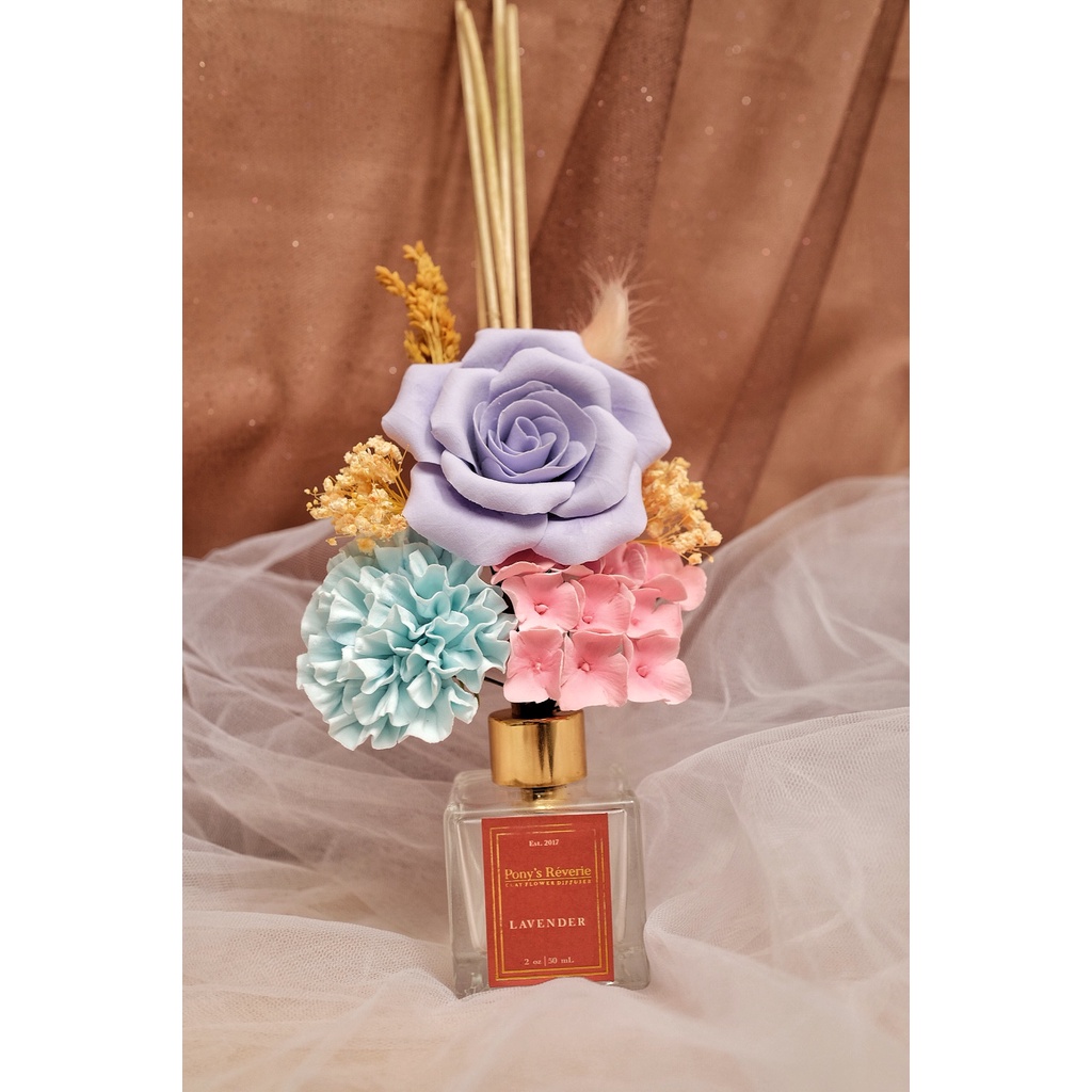 Jual PONYS REVERIE Clay Flower Reed Diffuser 50 ml - CLASSIC WHITE PINK ...