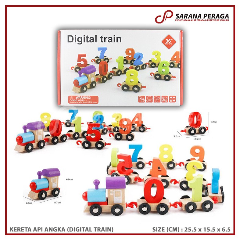 Jual SaranaPeraga - Kereta Api Angka / Digital Train / Kereta Api Angka ...